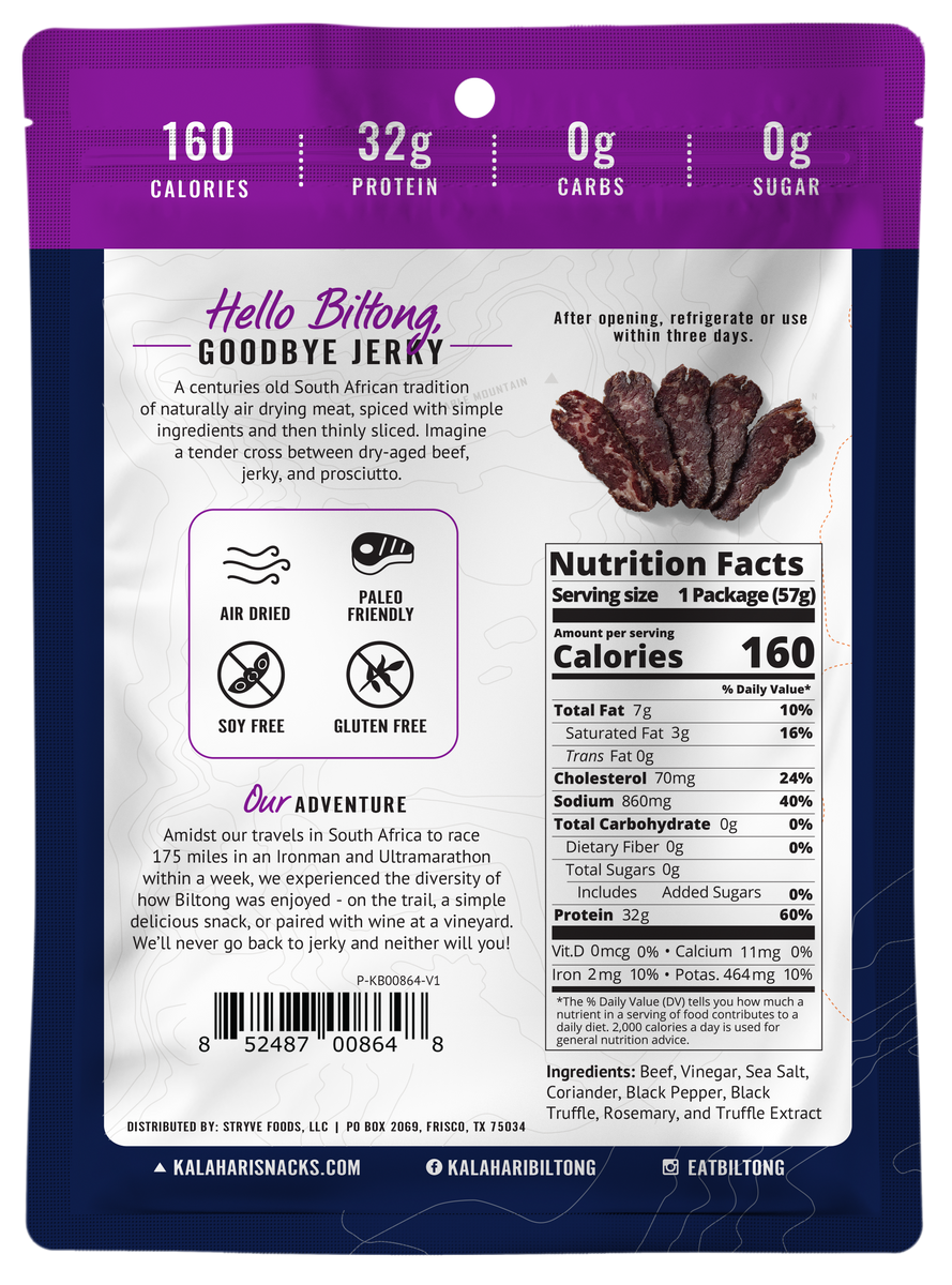 5 Flavors Biltong Variety Pack | Kalahari Snacks